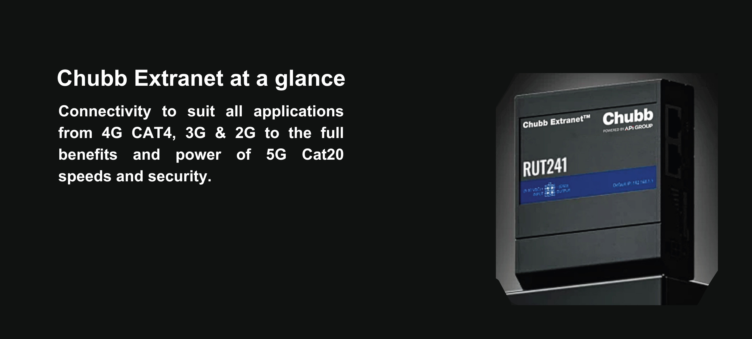 Chubb Extranet | Secure Connectivity | Chubb Fire & Security UK